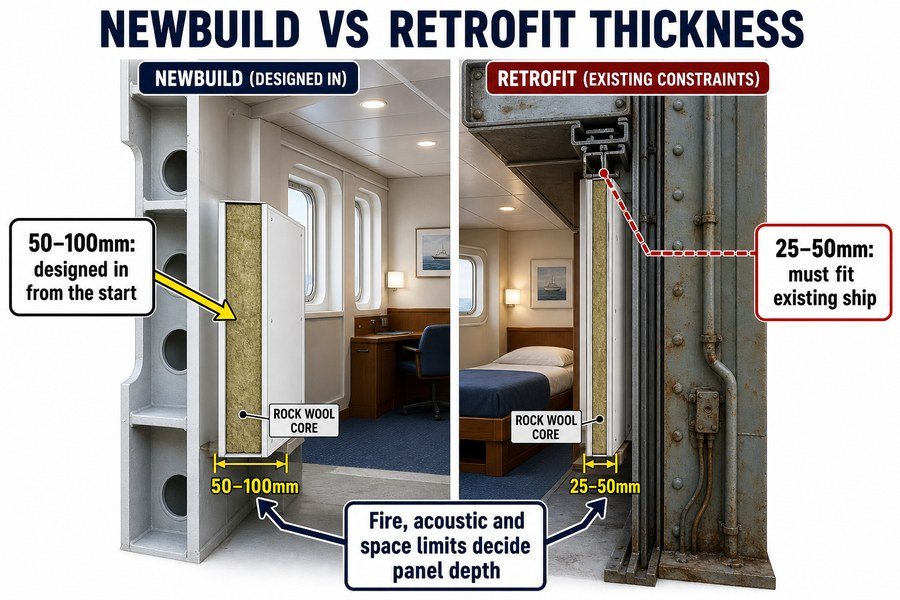 How Do Thickness Constraints Differ Between Newbuild and Retrofit ...
